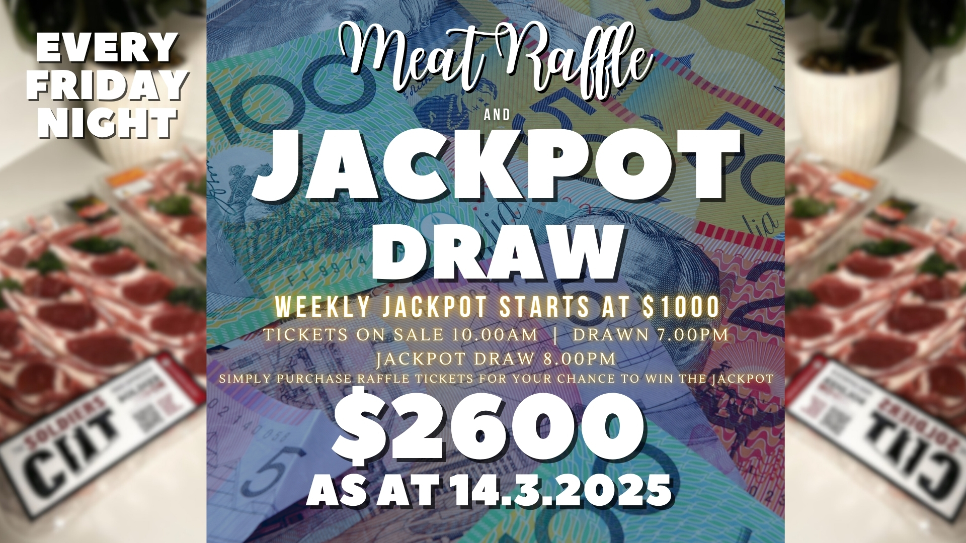 Jackpot Draw | $2600